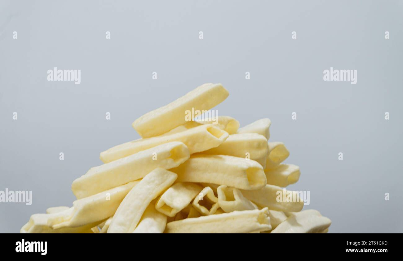 Snack French fries sticks isolated on white background Stock Photo - Alamy