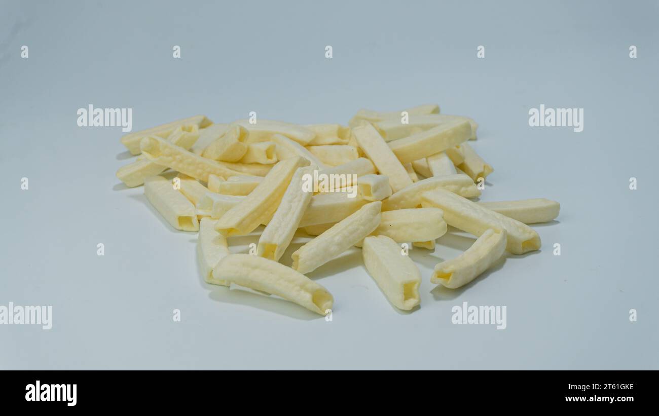 Snack French fries sticks isolated on white background Stock Photo - Alamy