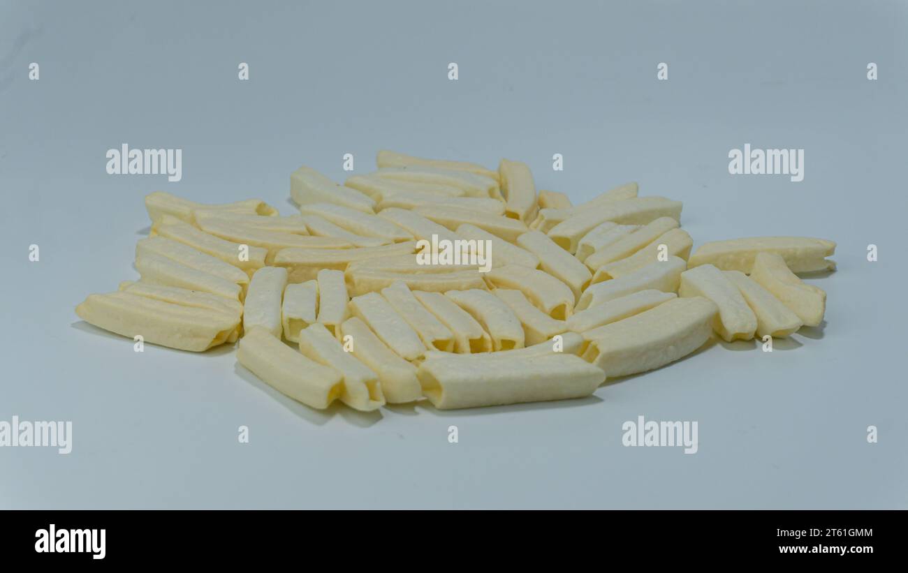 Snack French fries sticks isolated on white background Stock Photo - Alamy