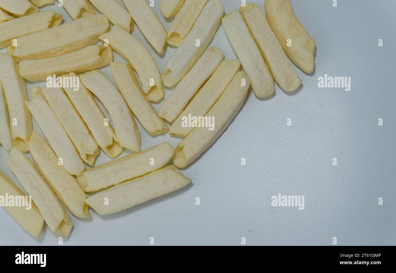 Snack French fries sticks isolated on white background Stock Photo - Alamy