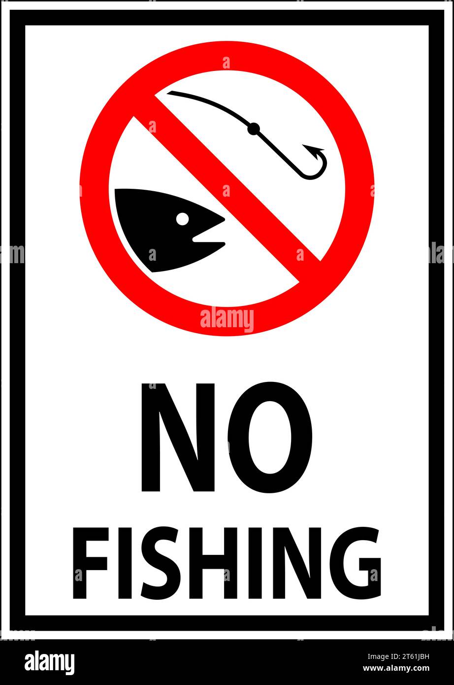No Fishing Sign No Fishing Stock Vector Image & Art - Alamy