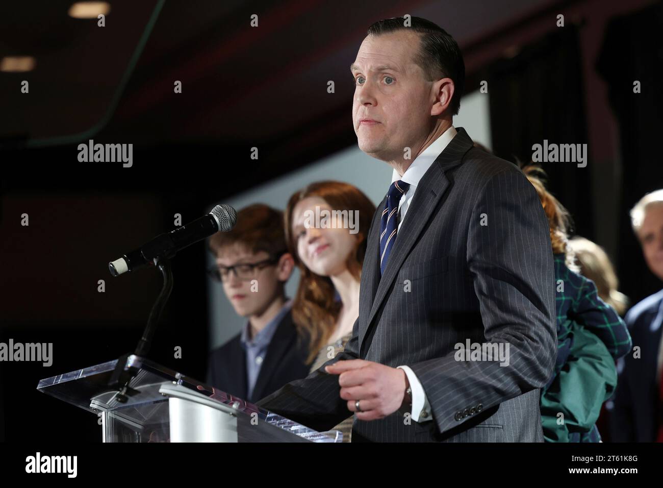 Attorney General candidate Republican Russell Coleman speaks to ...