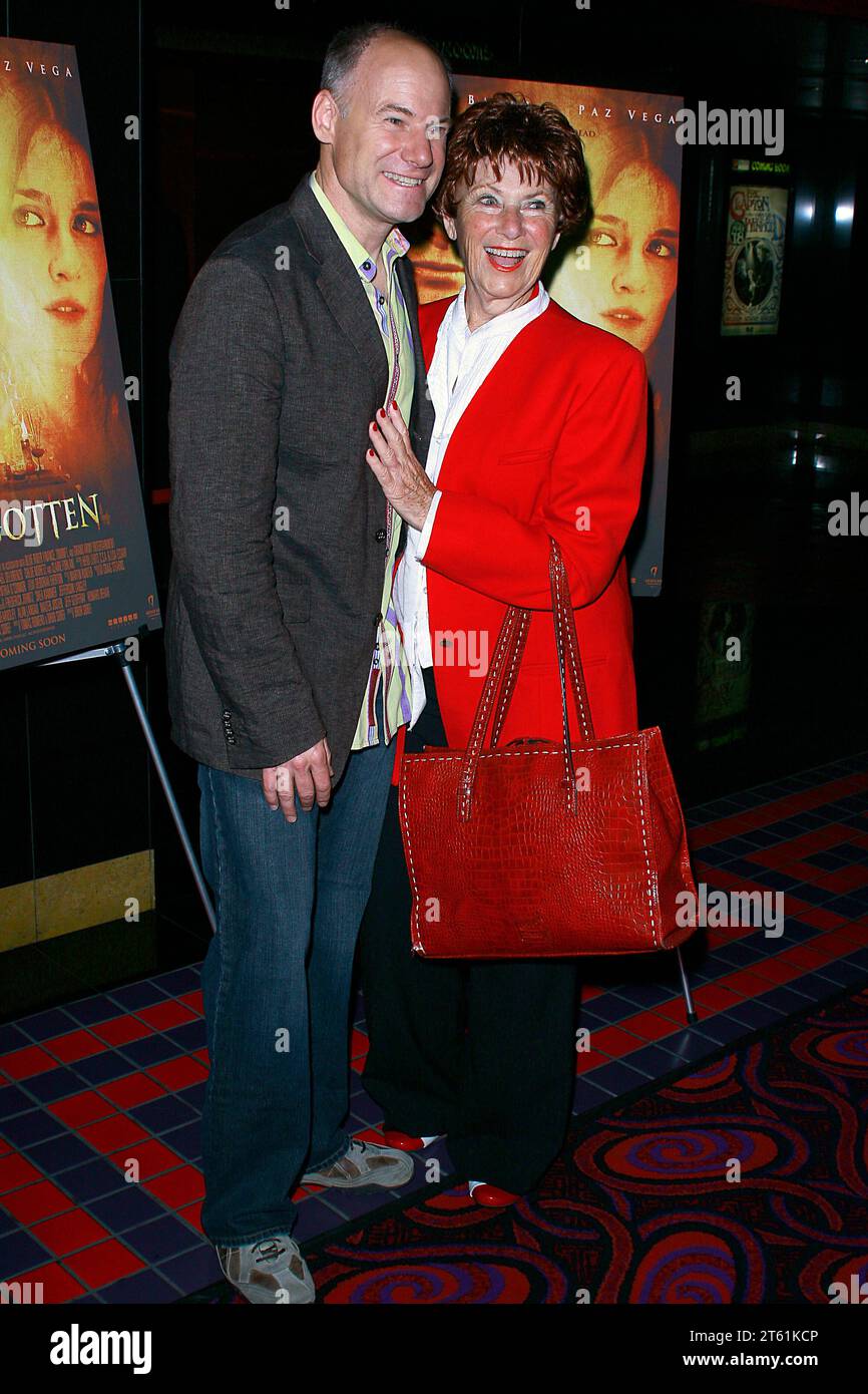 Marion Ross arrives with son Jim Meskimen at the Los Angeles Premiere ...