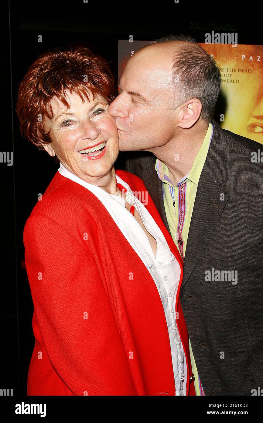 Marion Ross arrives with son Jim Meskimen at the Los Angeles Premiere ...