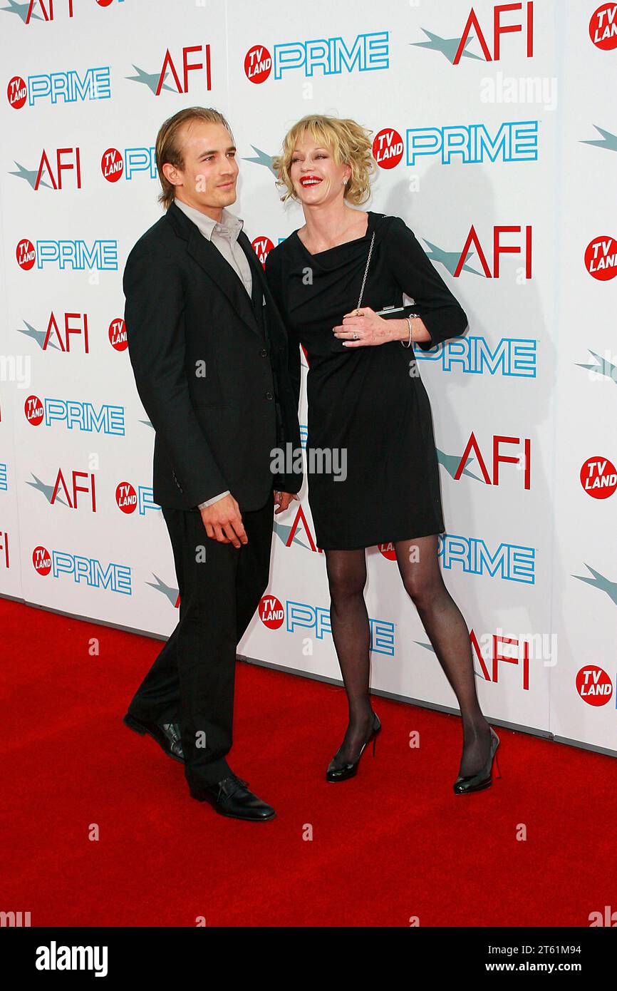 Jesse Johnson and his mother Melanie Griffith at the TV Land PRIME 37th ...