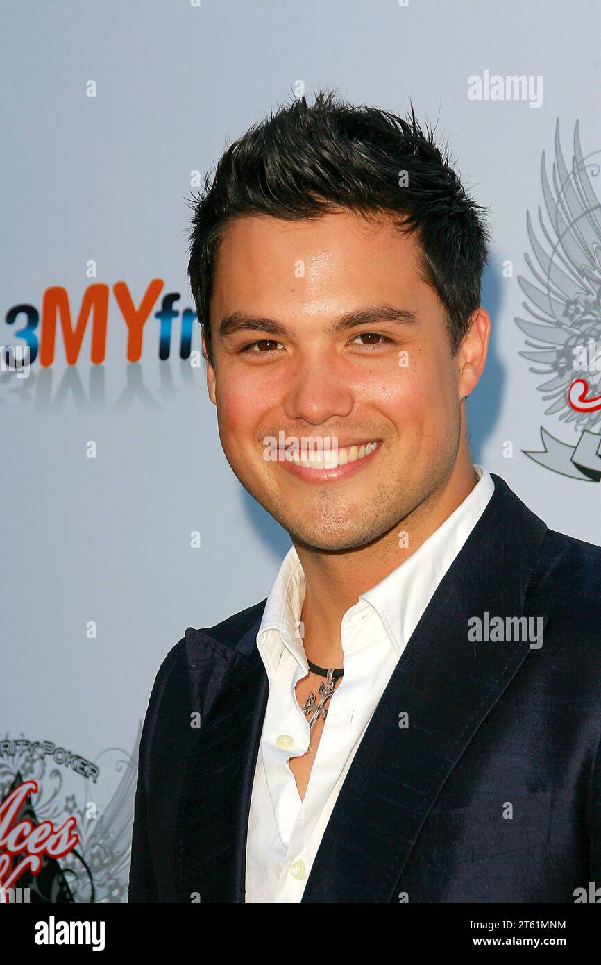 Michael Copon at the Aces and Angels Celebrity Poker at the Playboy ...