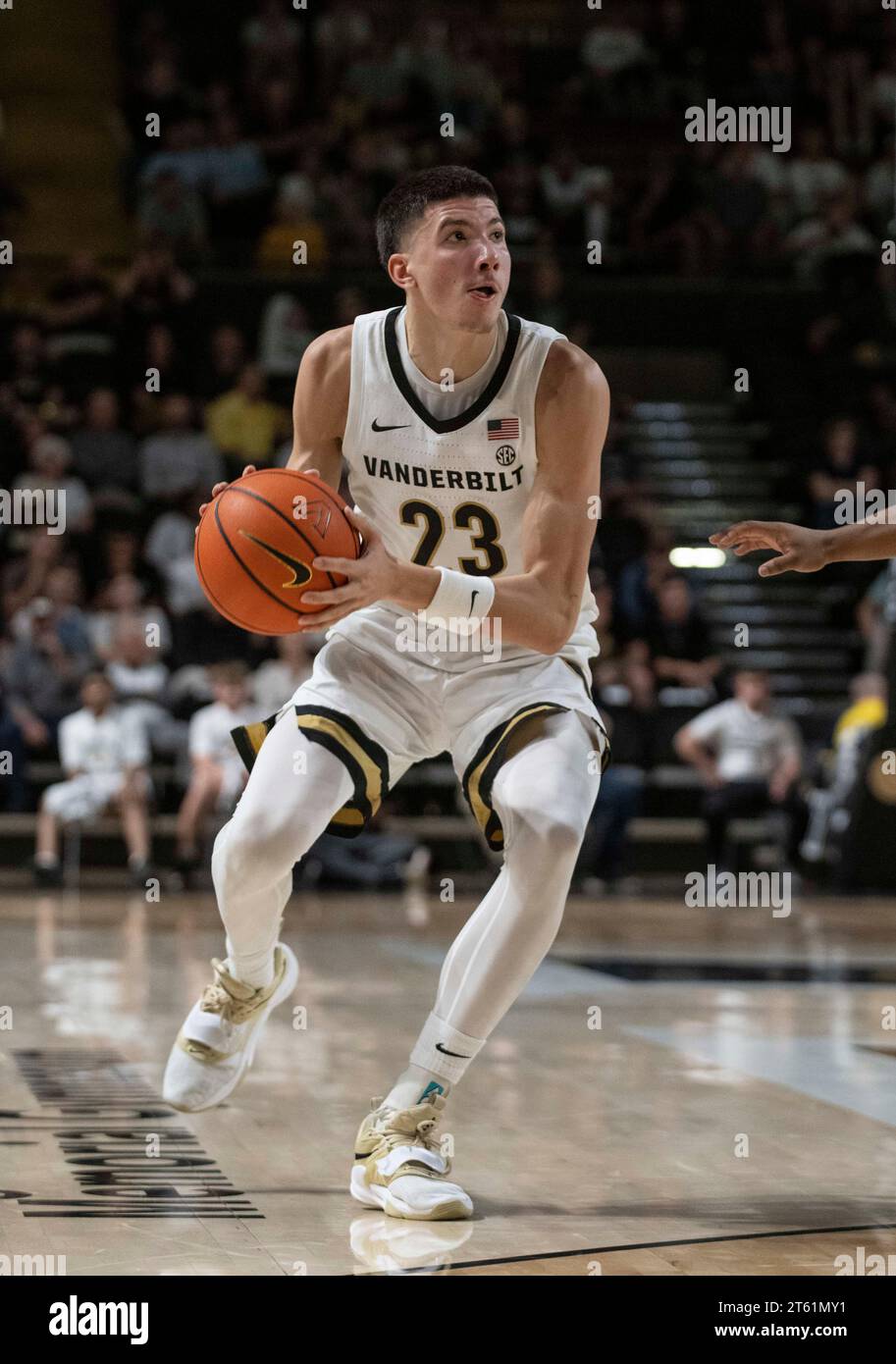 Nashville, Tennessee, USA. 7th Nov, 2023. Vanderbilt Commodores guard Jason Rivera-Torres (23 ...