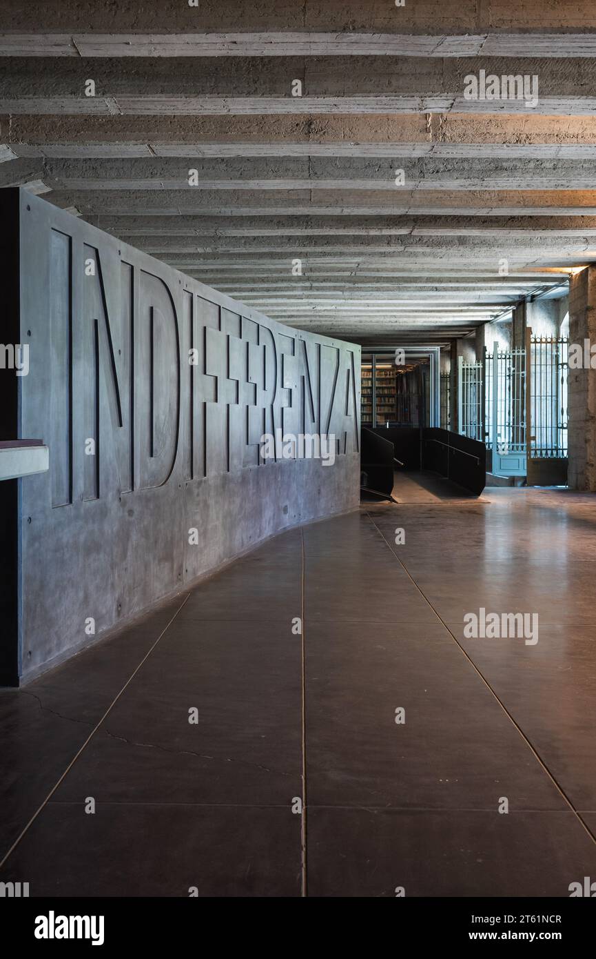 The interior of Shoah Memorial in Milan, Italy Stock Photo - Alamy