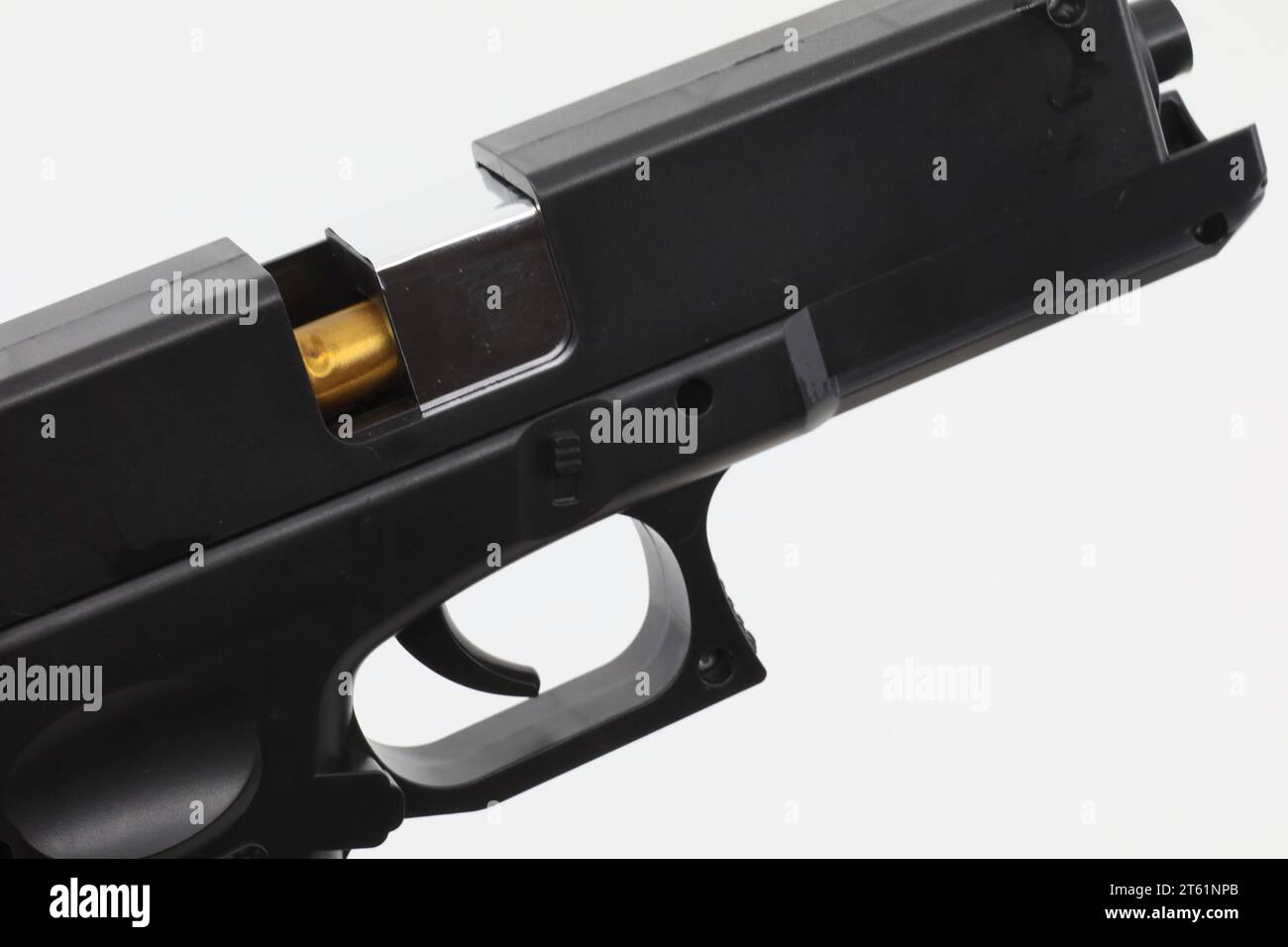 Handgun type firearm with Clipping Path Stock Photo - Alamy