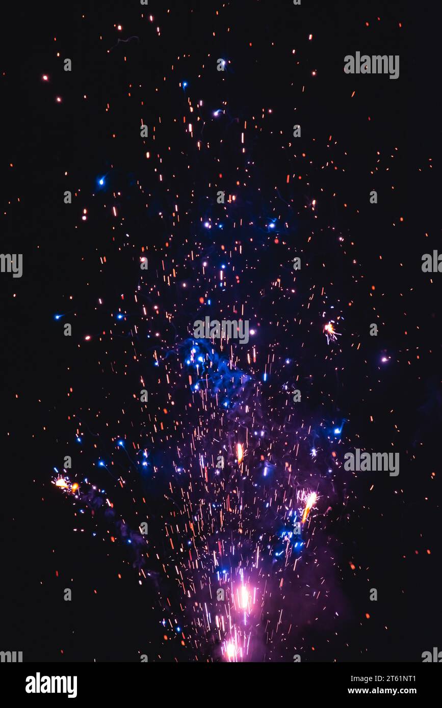 Fireworks Light Show Sparkles Stock Photo - Alamy