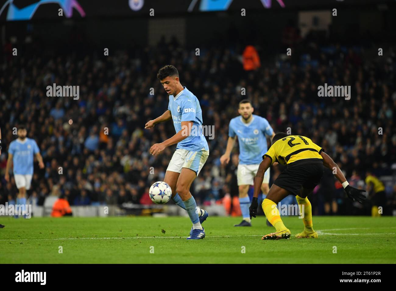 Manchester, UK. 07th Nov, 2023. Matheus Nunes, Ulisses Garcia in action ...