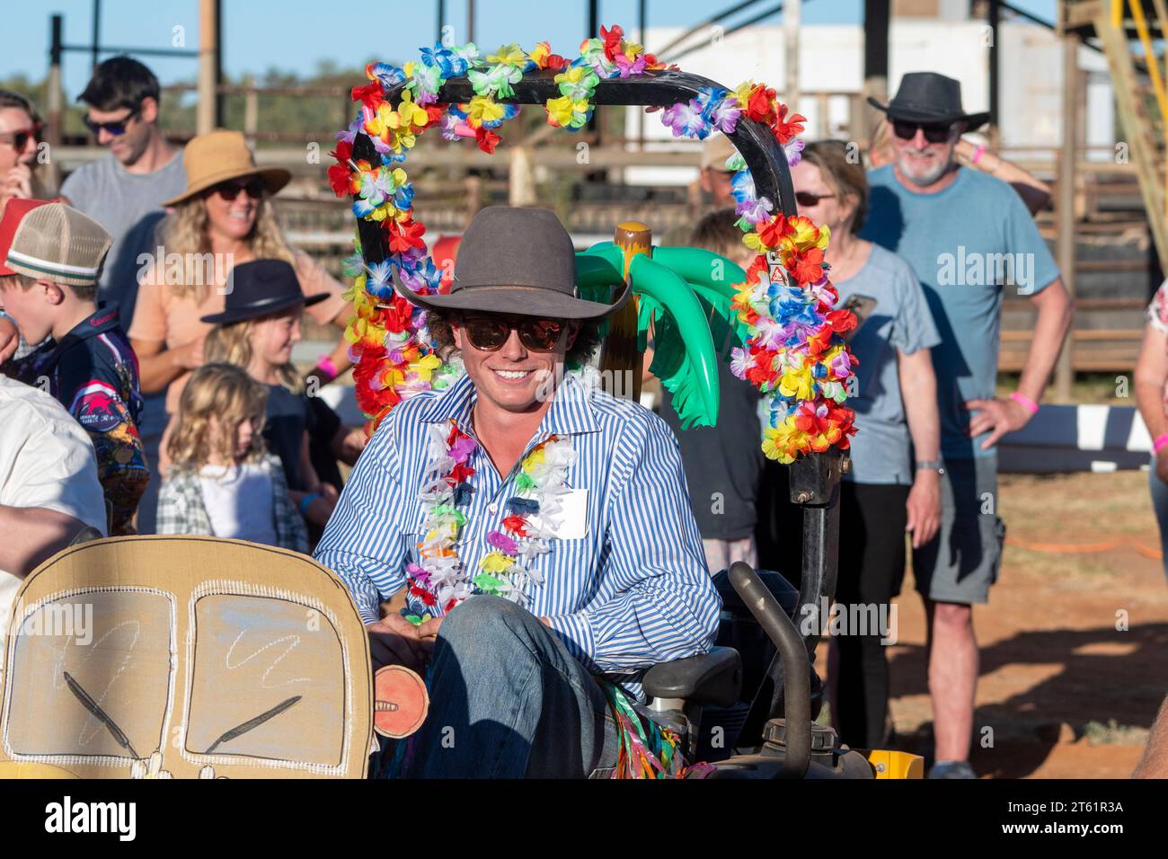 Lawn Mower racing at Boulia, a popular Outback event in Queensland, QLD ...