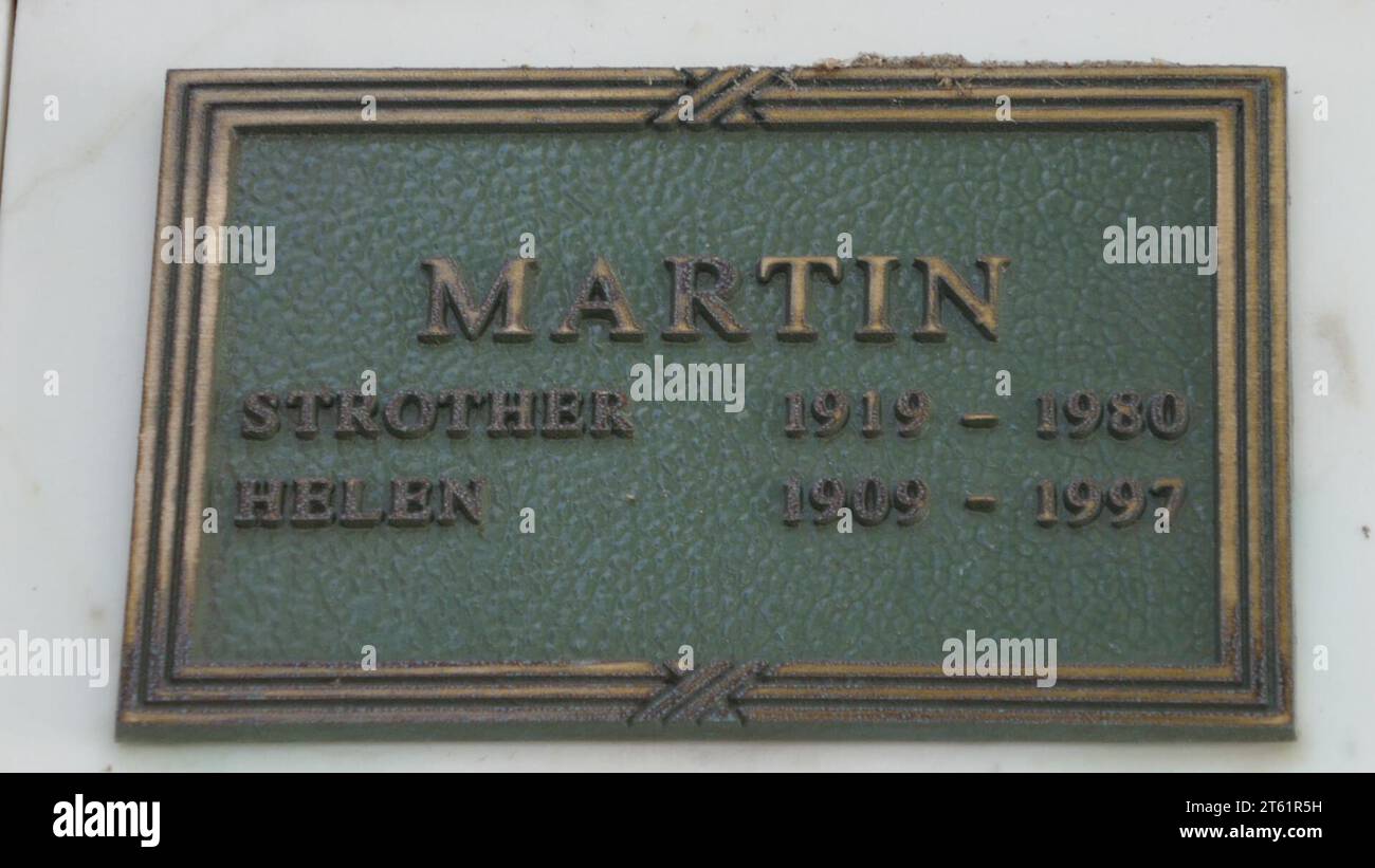 Los Angeles, California, USA 6th November 2023 Actor Strother Martin ...