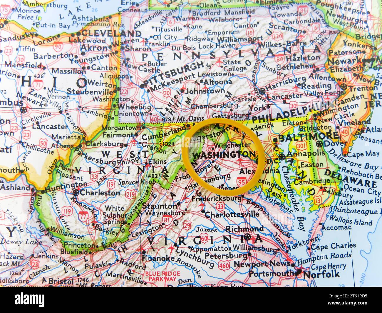 Eastern united states map hi-res stock photography and images - Alamy