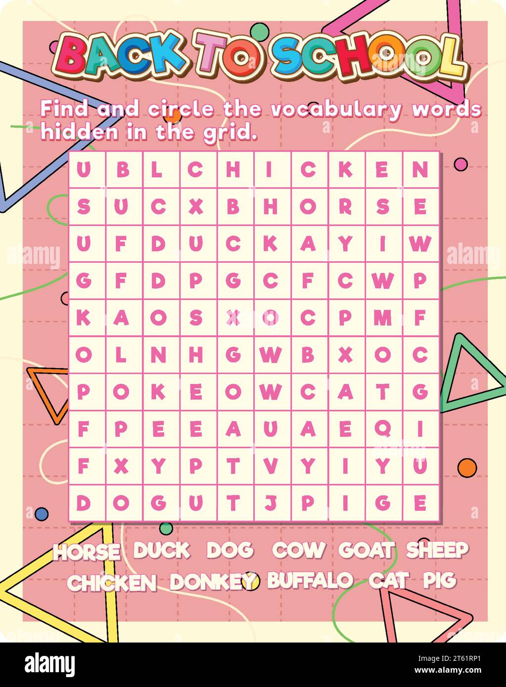 A fun and educational game template for learning English through word ...