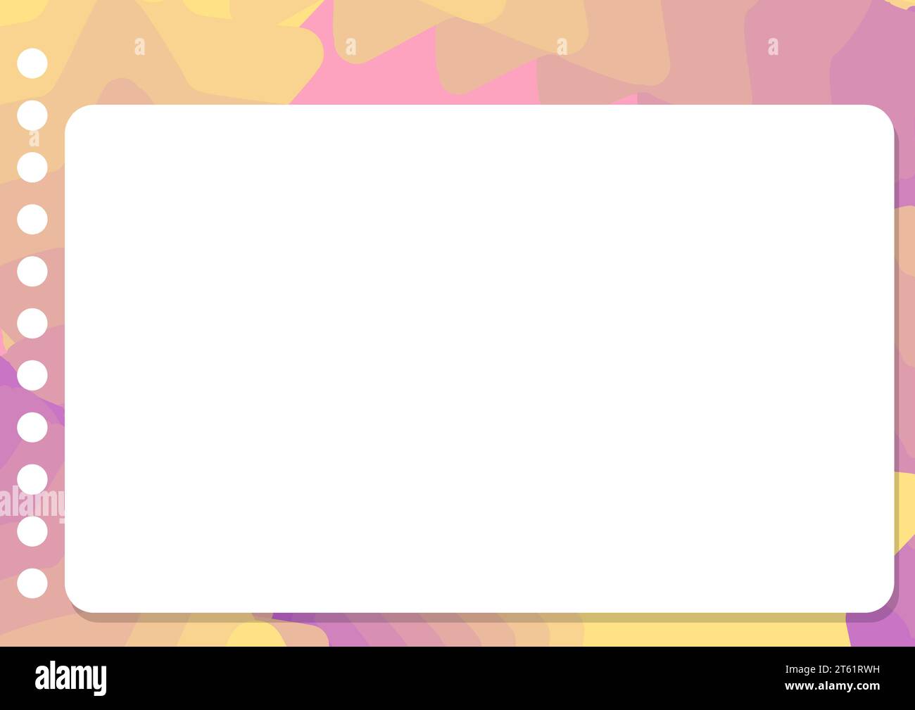 Vector cartoon illustration of a colorful abstract background with a ...