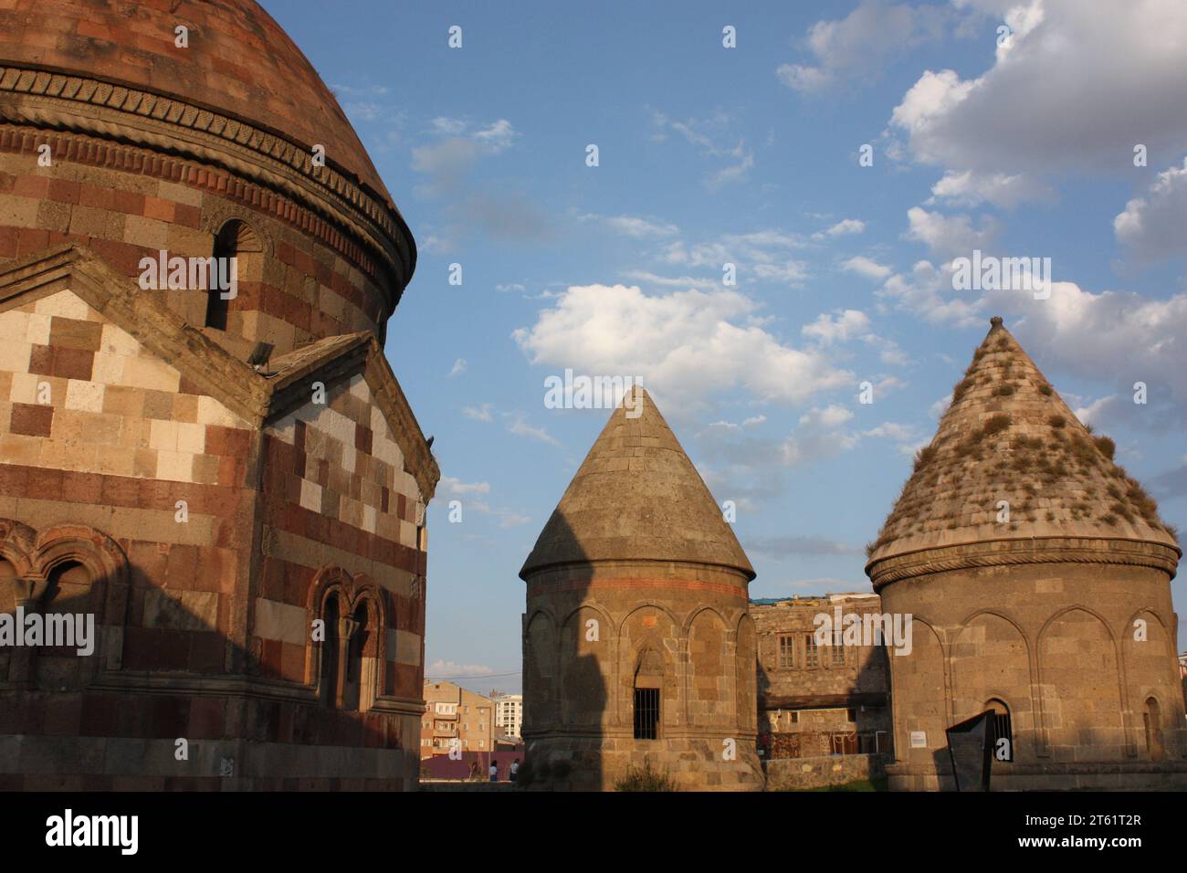 The two anonymous tombs at the site called the Three Kumbets in Erzurum ...