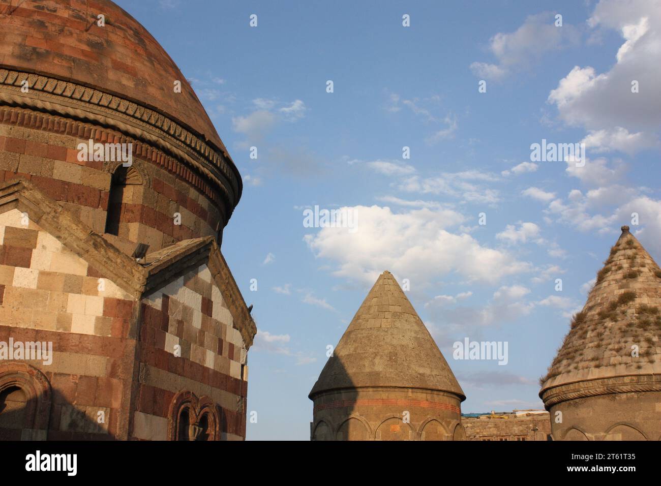 The two anonymous tombs at the site called the Three Kumbets in Erzurum ...