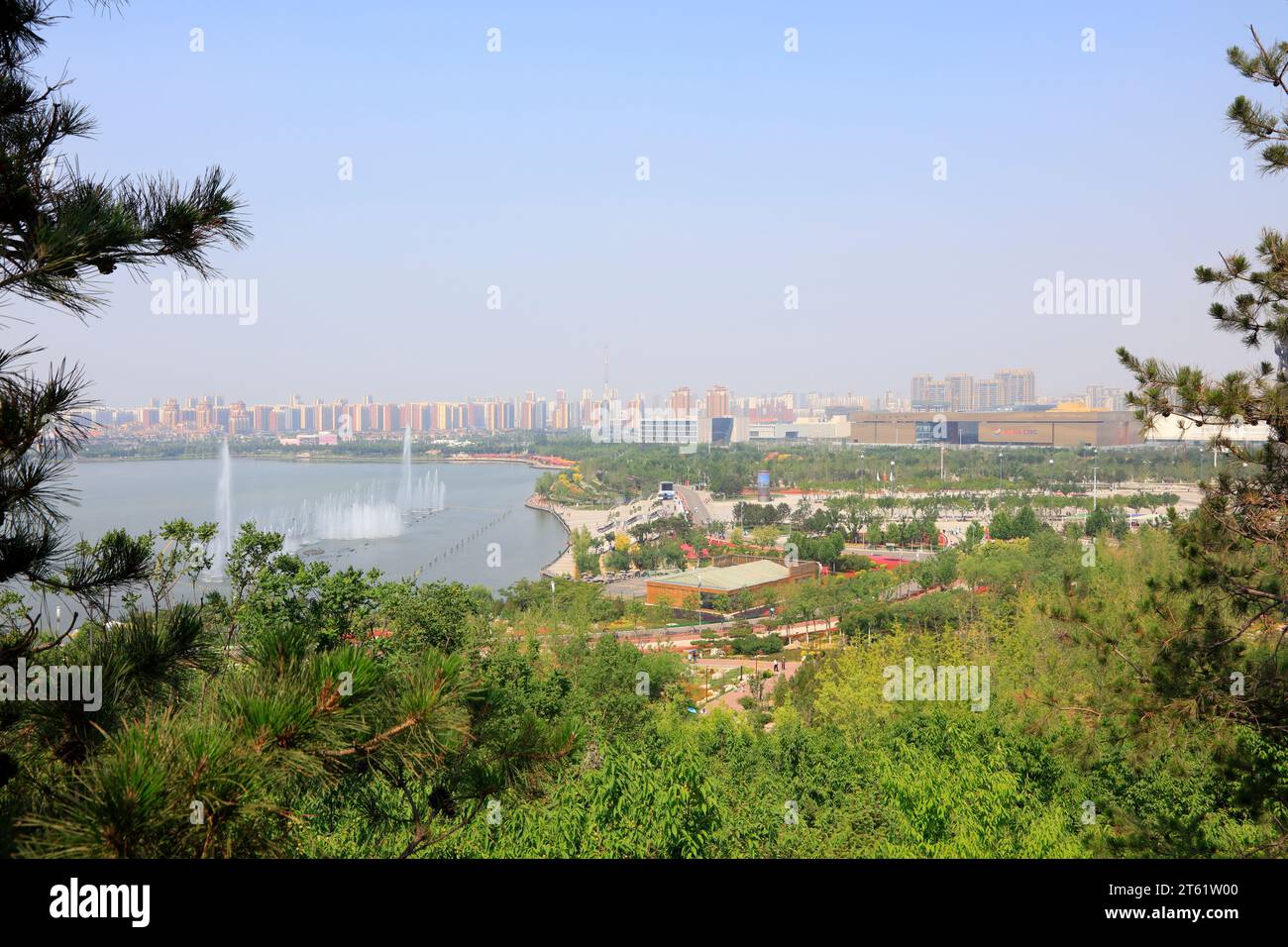 Natural scenery of Waterfront Park, China Stock Photo - Alamy
