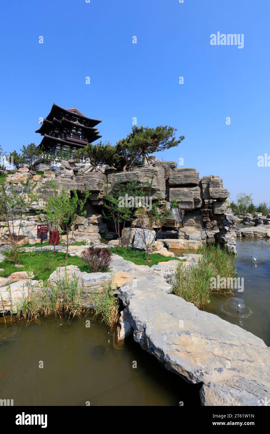 Traditional Chinese architectural scenery Stock Photo - Alamy