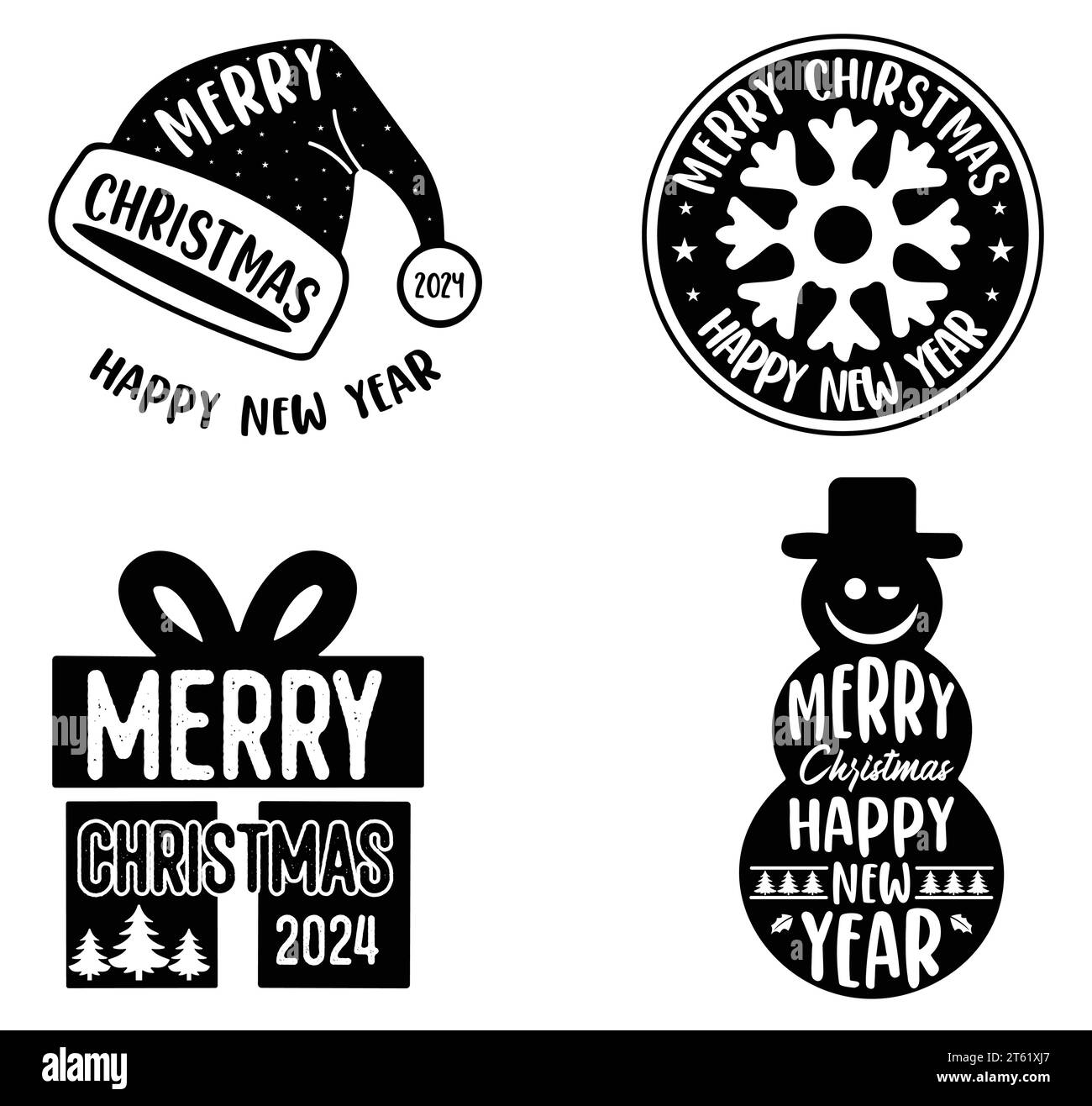 Christmas T Shirt And Sticker Design Stock Vector Image And Art Alamy
