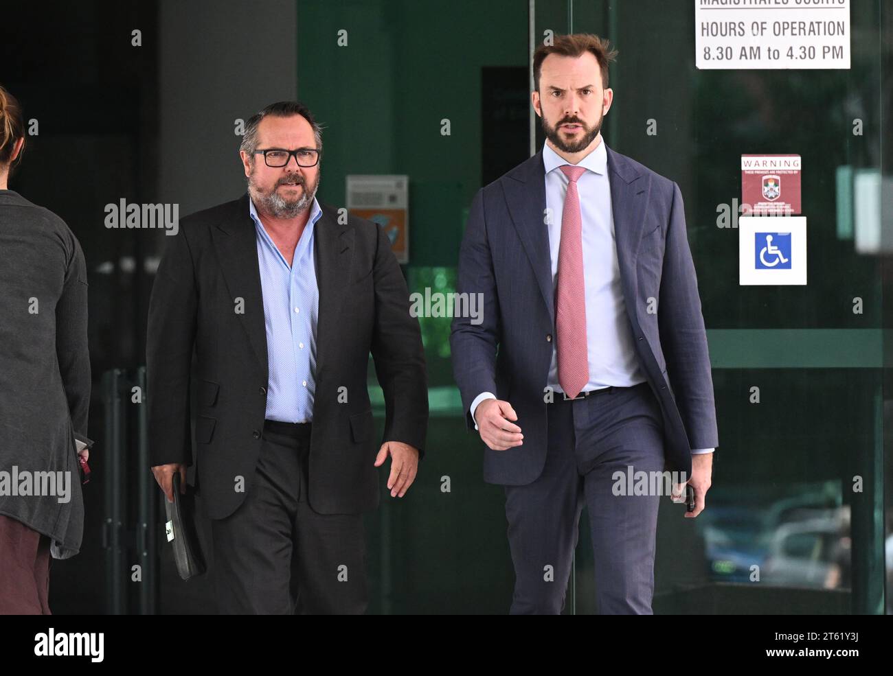 Brisbane, Australia. 08th Nov, 2023. Richard Marlborough (left) is seen ...