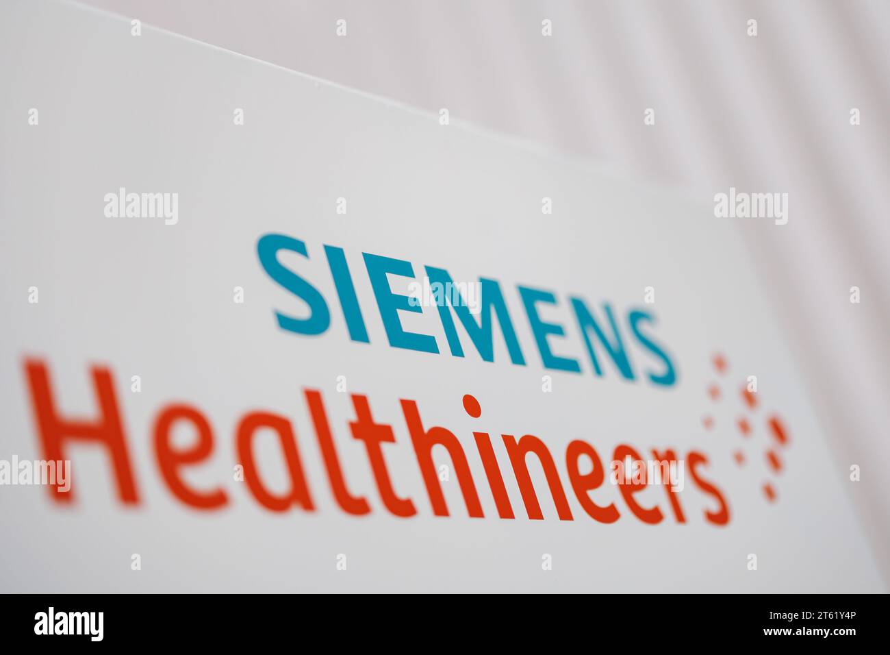 Erlangen, Germany. 07th Nov, 2023. The logo and lettering of the medical technology group ...