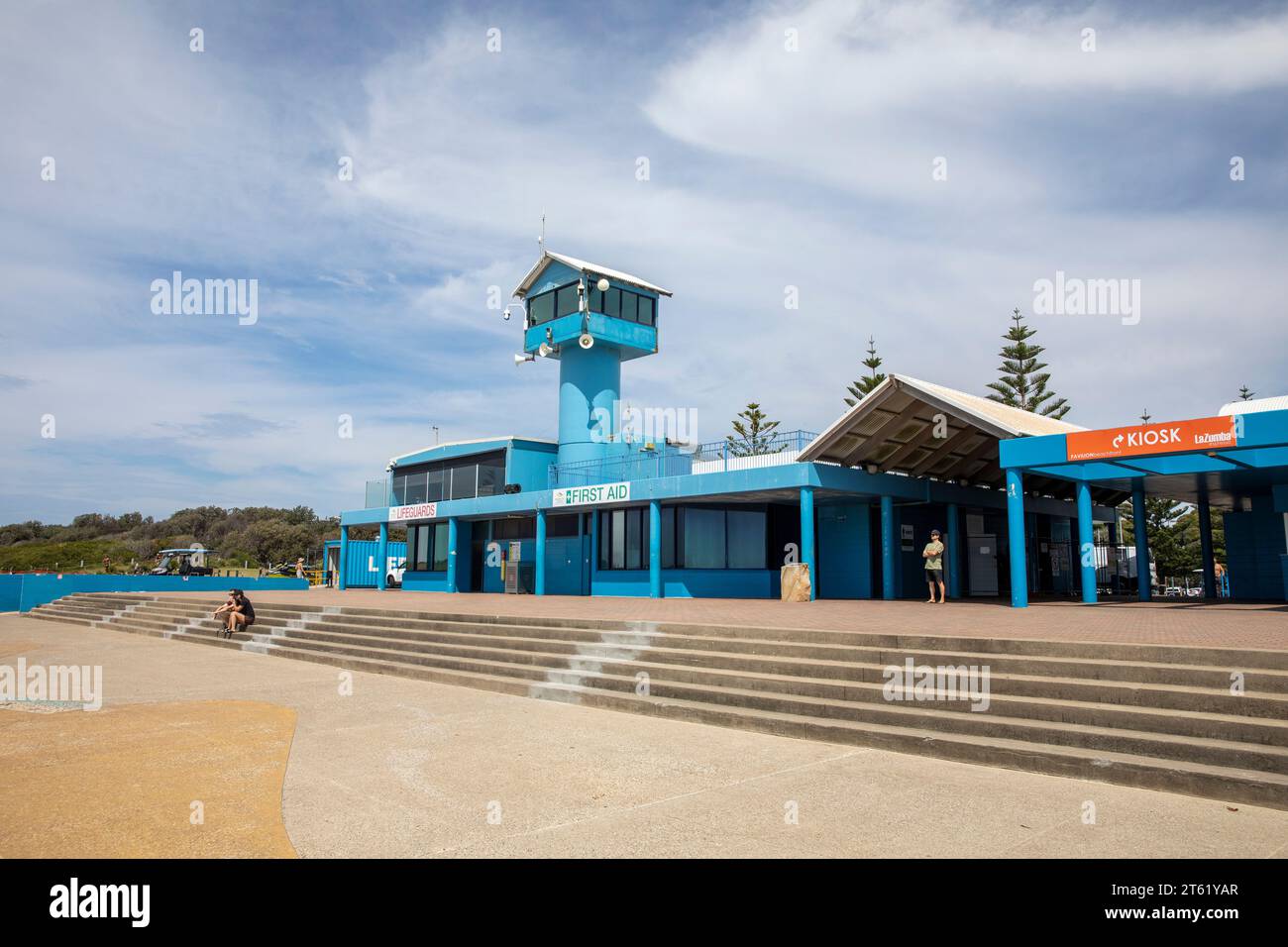 Maroubra Beach Pavilion building on the seafront promenade,Eastern ...