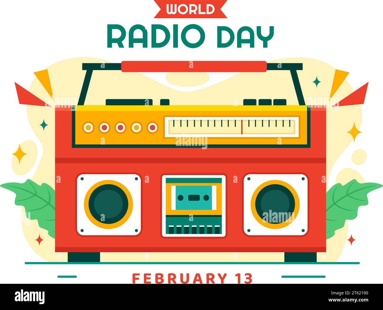 World Radio Day Vector Illustration on 13 February for Communication ...