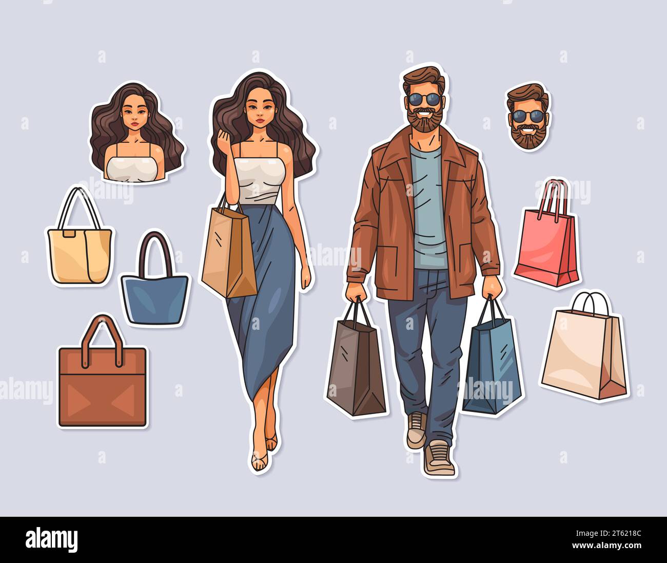 Big clothes shop in Stock Vector Images - Alamy