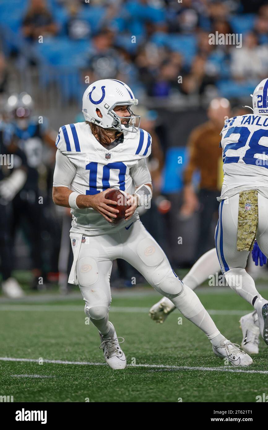 Charlotte, NC, USA: Indianapolis Colts quarterback Gardner Minshew (10 ...
