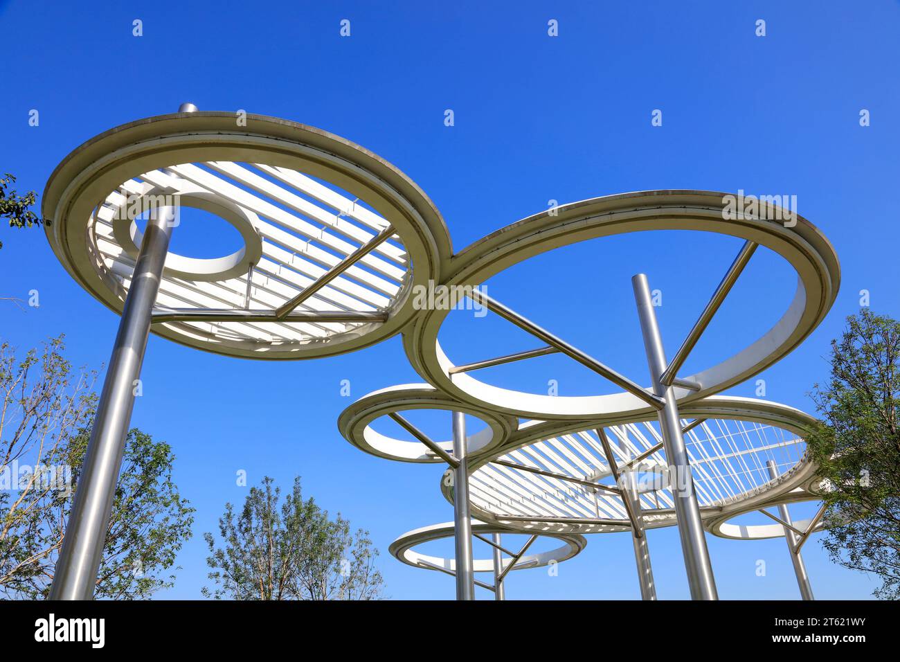Annular steel structure Stock Photo - Alamy