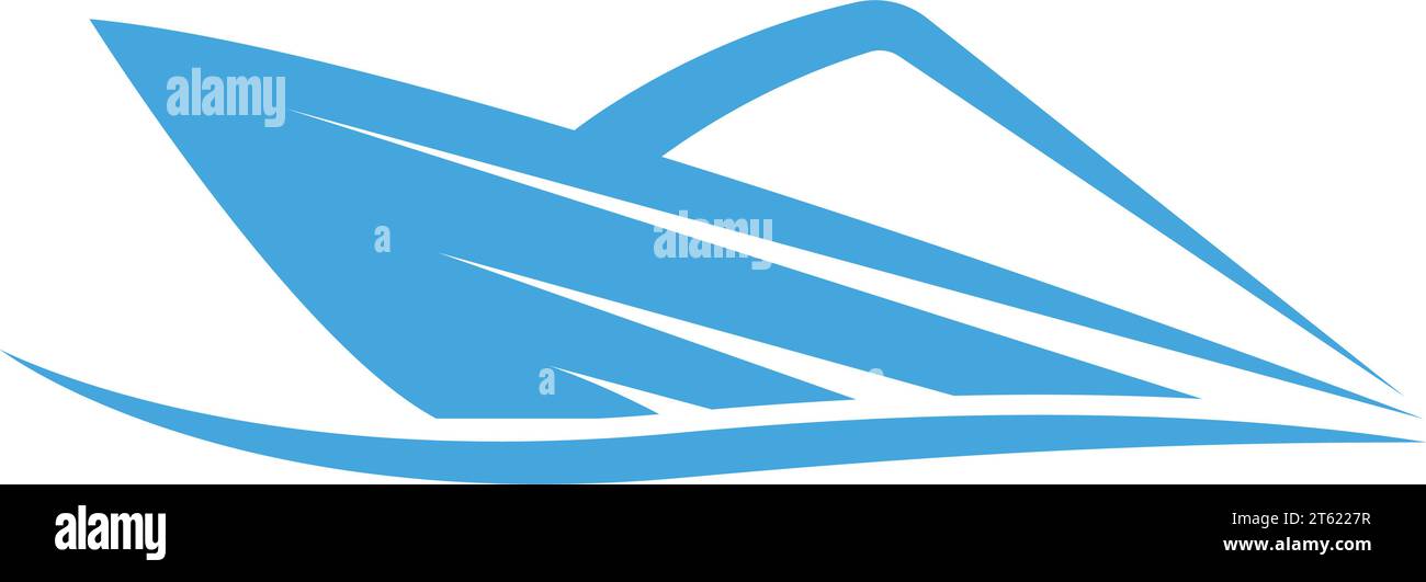 speedboat logo vector illustration design Stock Vector Image & Art - Alamy
