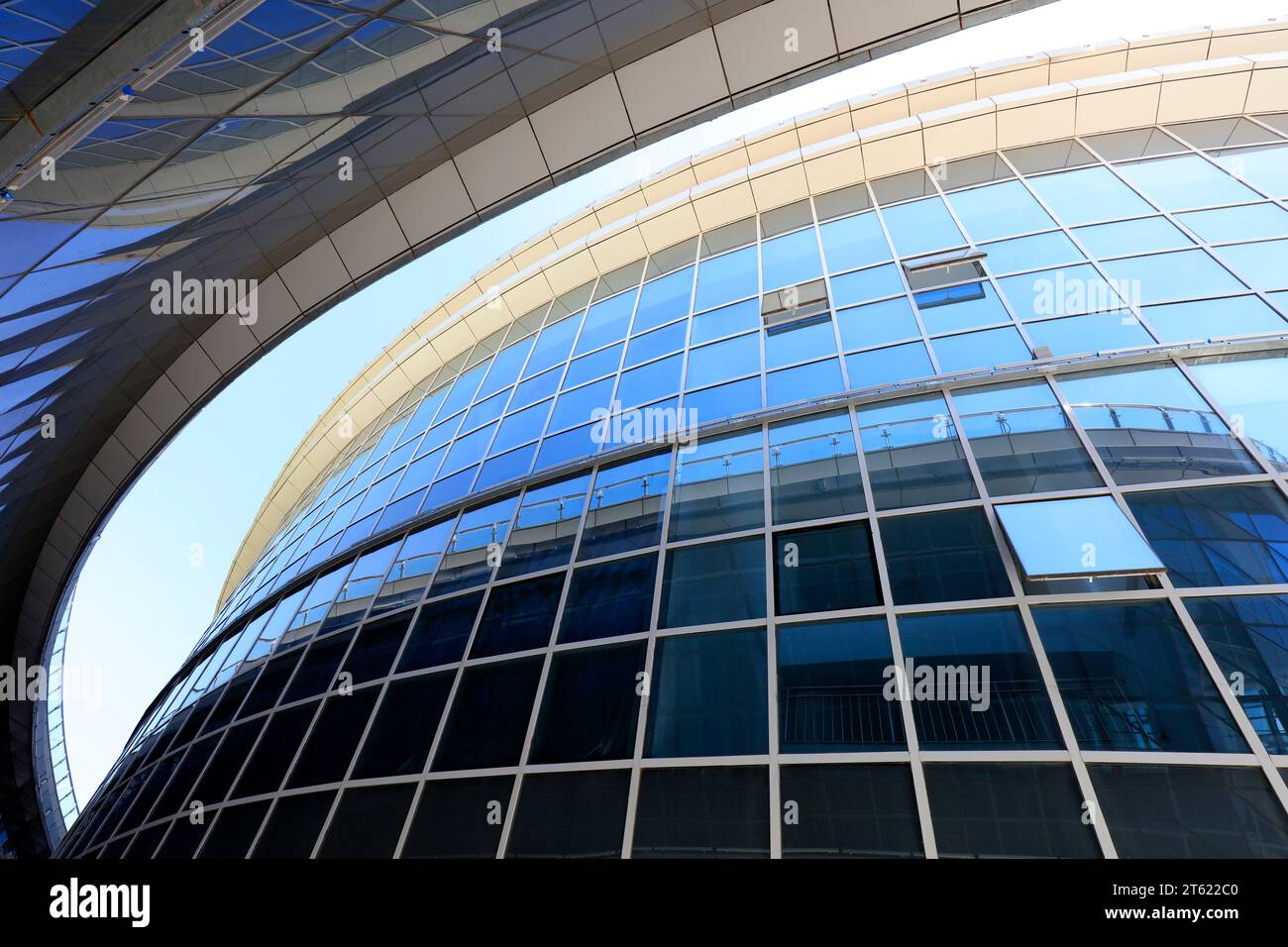 glass curtain wall construction Stock Photo - Alamy