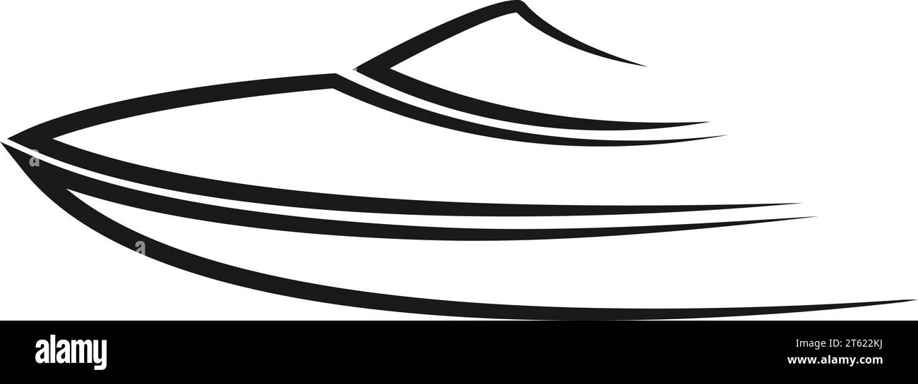speedboat logo vector illustration design Stock Vector Image & Art - Alamy