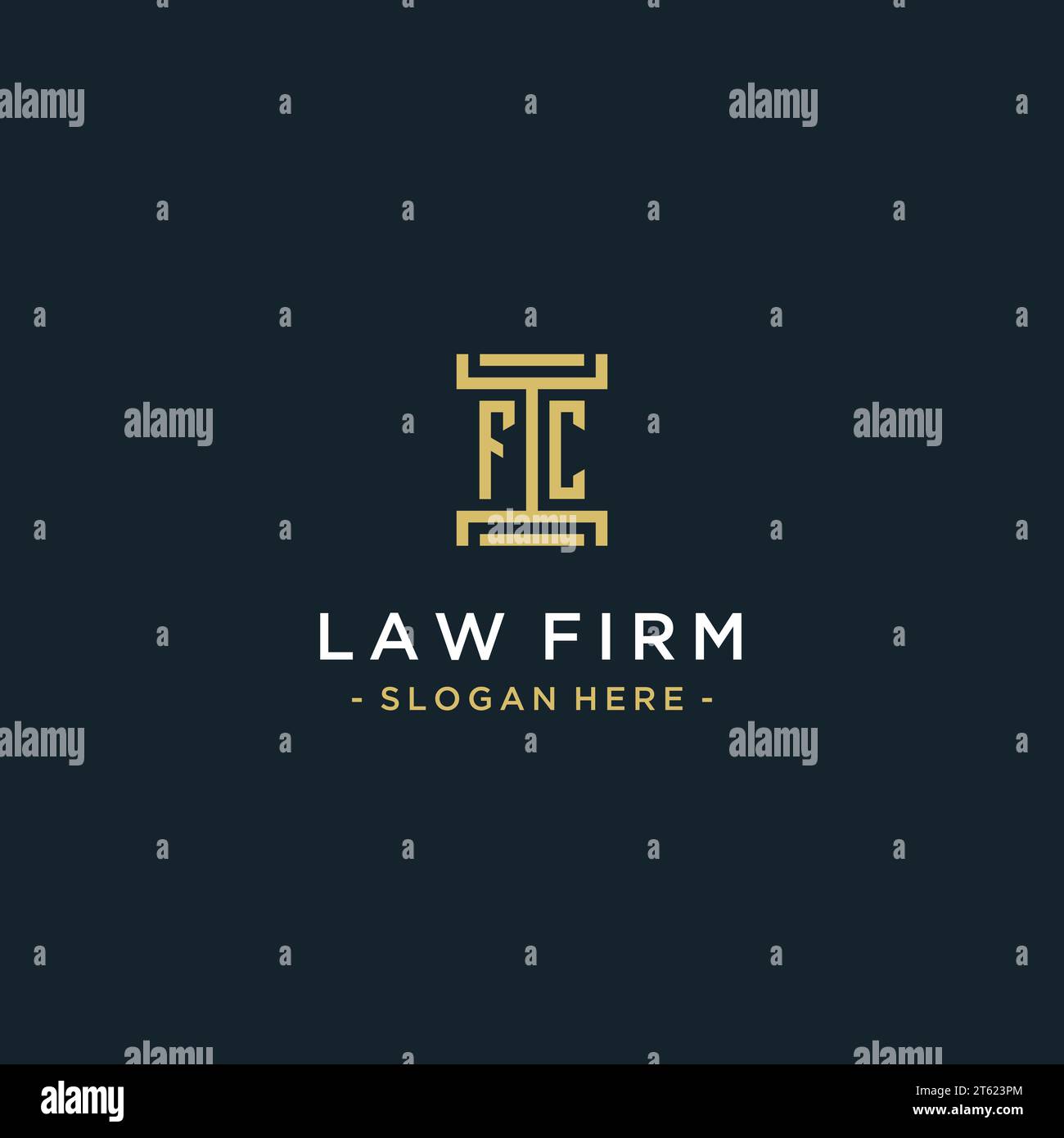 FC initial logo monogram design for legal, lawyer, attorney and law firm Stock Vector Image ...