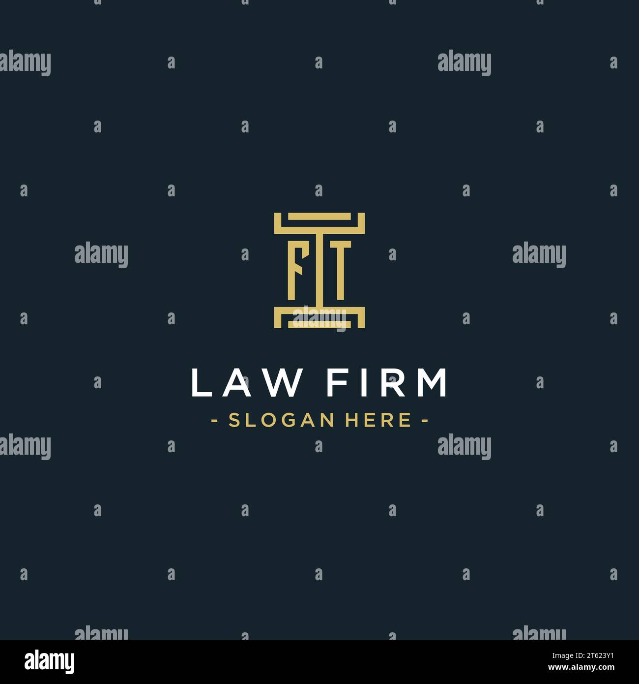 Ft letter logo design hi-res stock photography and images - Alamy