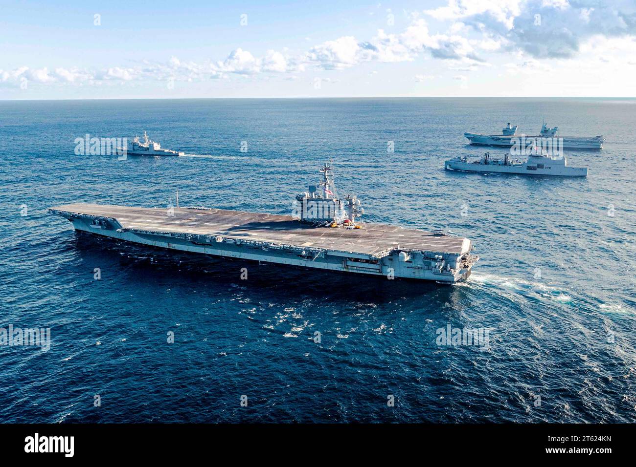 Atlantic Ocean. 3rd Nov, 2023. The Nimitz-class aircraft carrier USS ...
