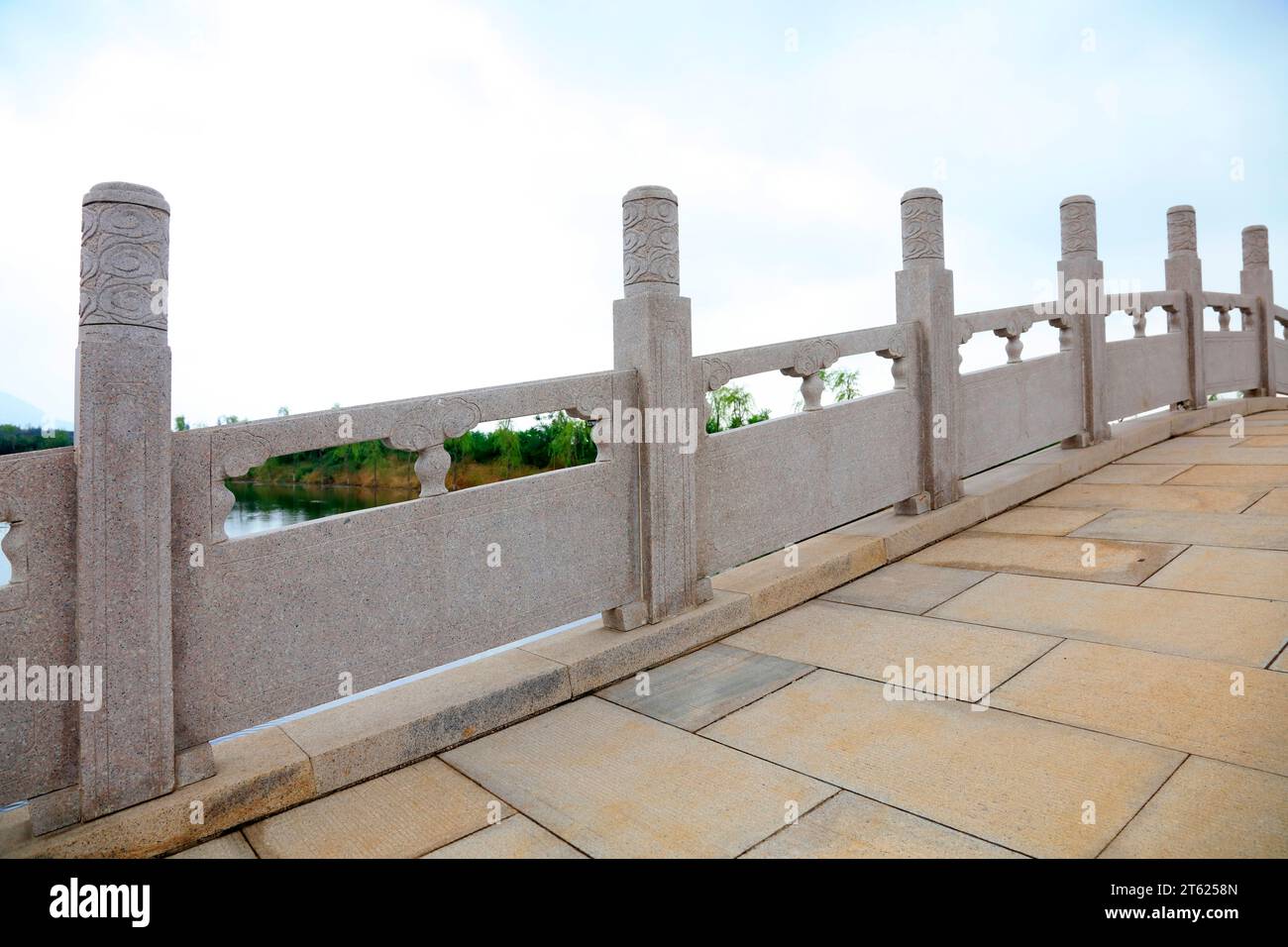 Stone bridge railings Stock Photo - Alamy