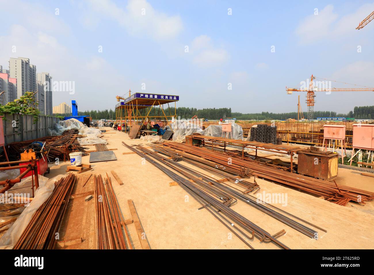 reinforcing steel bar components processing scenarios, in the ...