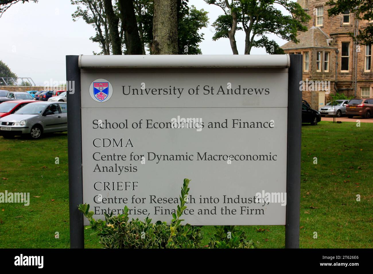 St Andrews - September 15: signs of st Andrews university, September 15 ...