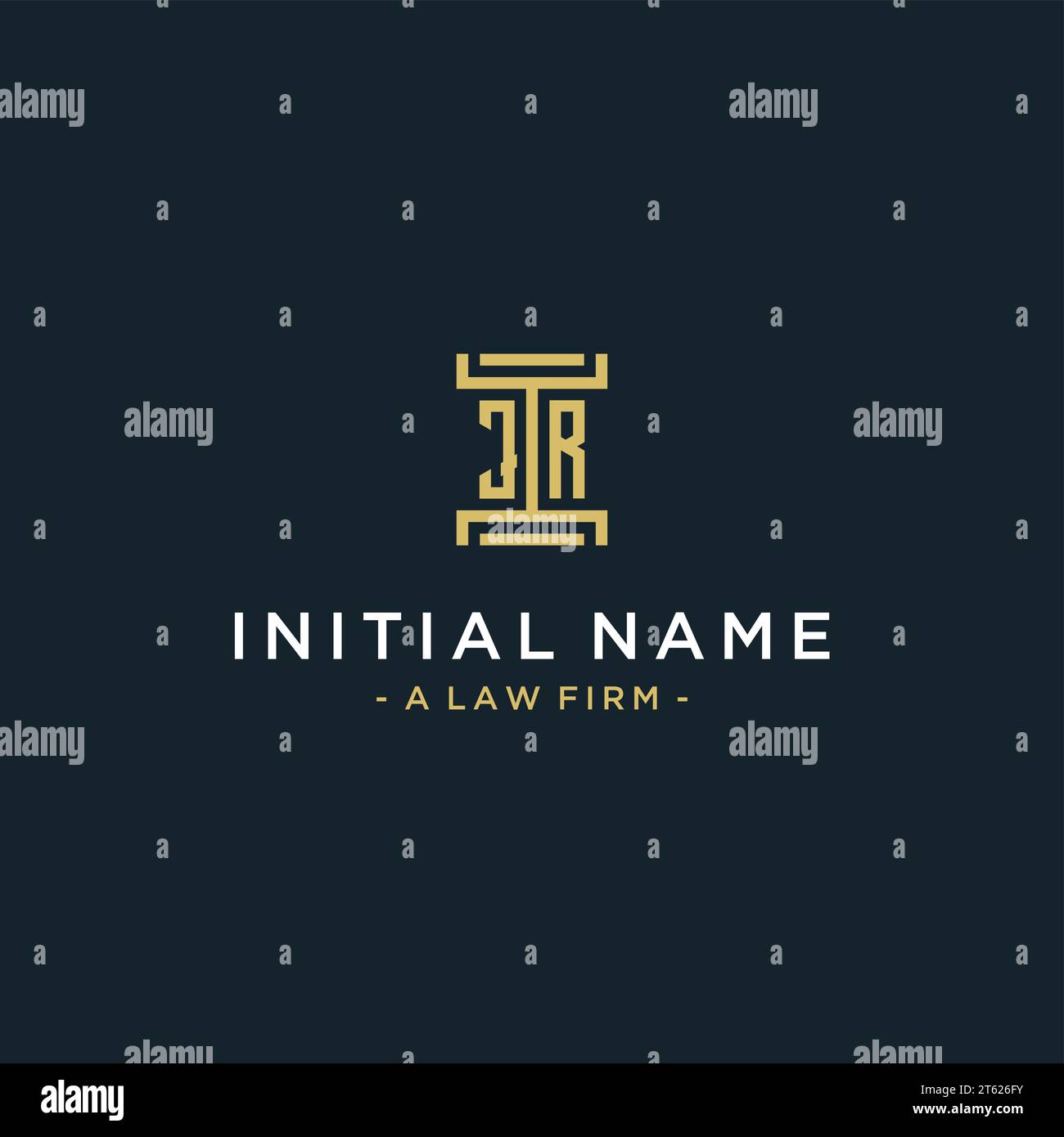 Jr law logo Stock Vector Images - Alamy