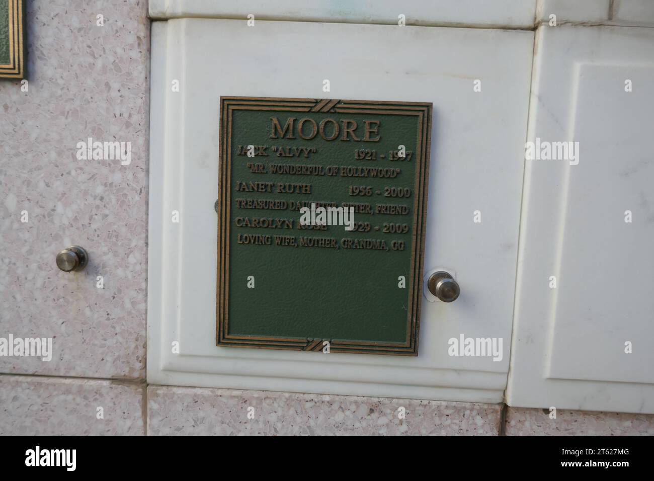 Los Angeles, California, USA 6th November 2023 Actor Alvy Moore Grave ...