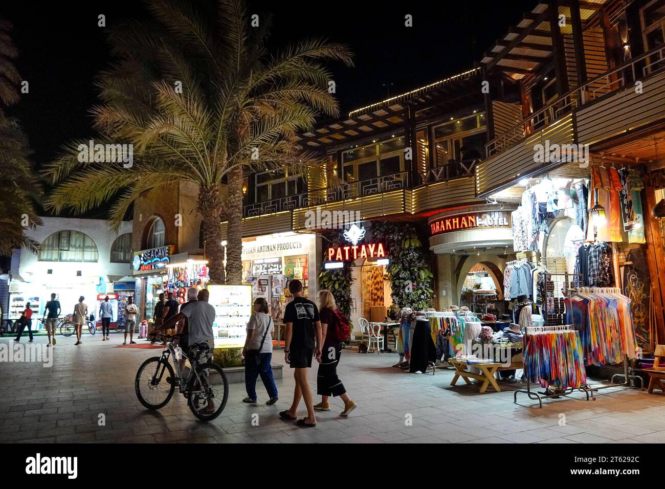 Restaurants, Geschäfte, Masbat, Lighthouse Road, Dahab, Sinai, Ägypten ...