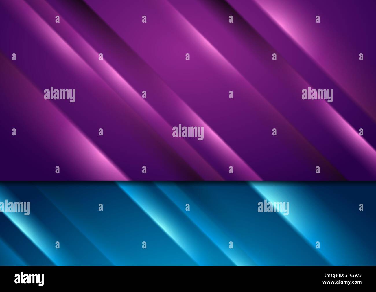 Bright blue violet smooth stripes abstract tech background. Modern ...