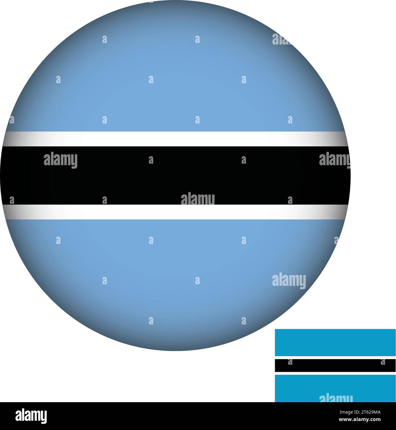 Botswana Flag Round Shape Vector Stock Vector Image & Art - Alamy