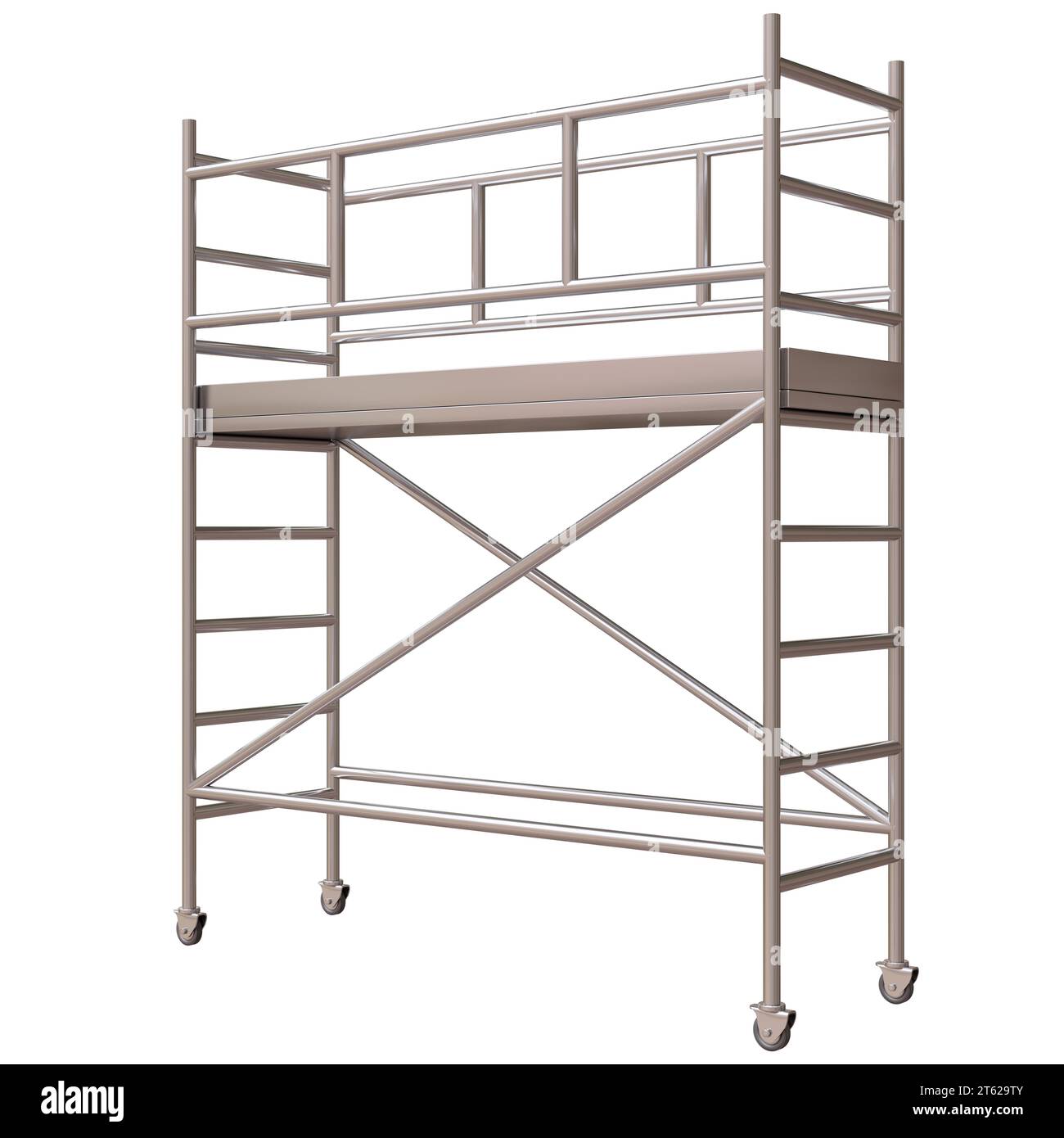 Scaffolding tower isolated on white transparent background Stock Photo ...