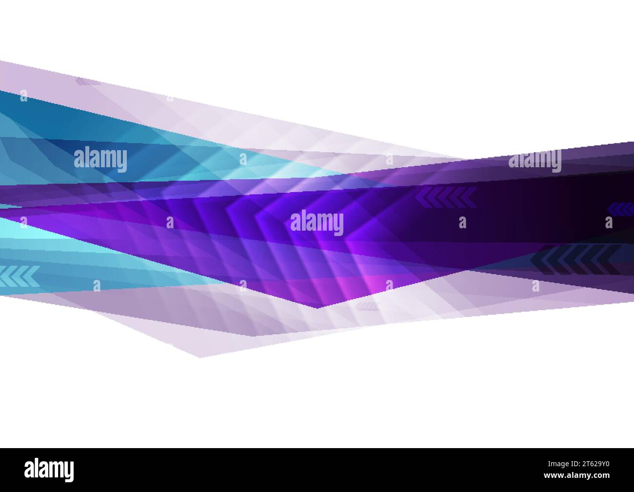 Abstract concept geometric bright blue purple background with arrows ...