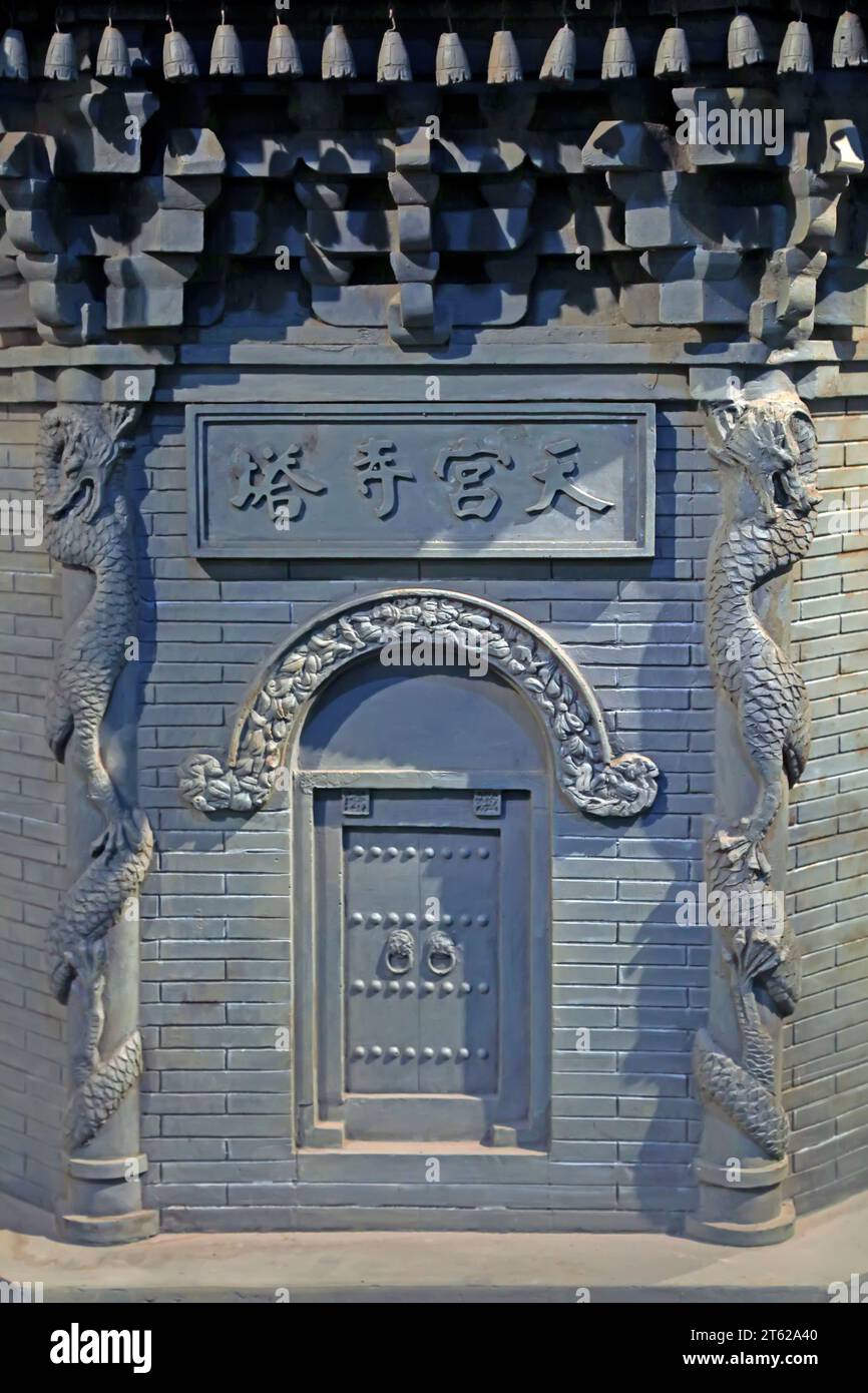 model of ancient Chinese Temples Stock Photo - Alamy