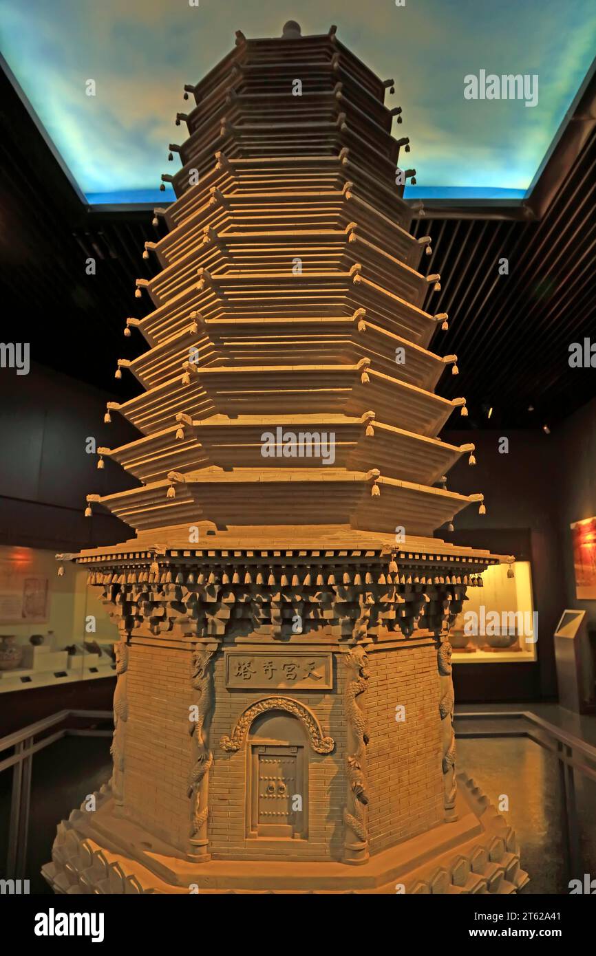 model of ancient Chinese Temples Stock Photo - Alamy